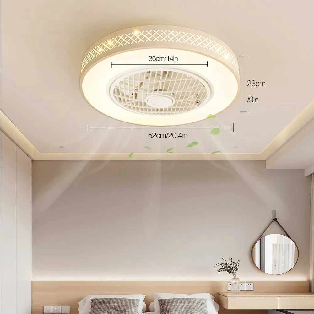 Royal Heart Ceiling Fan Light 50cm Grid Design 30W... From Urban ...