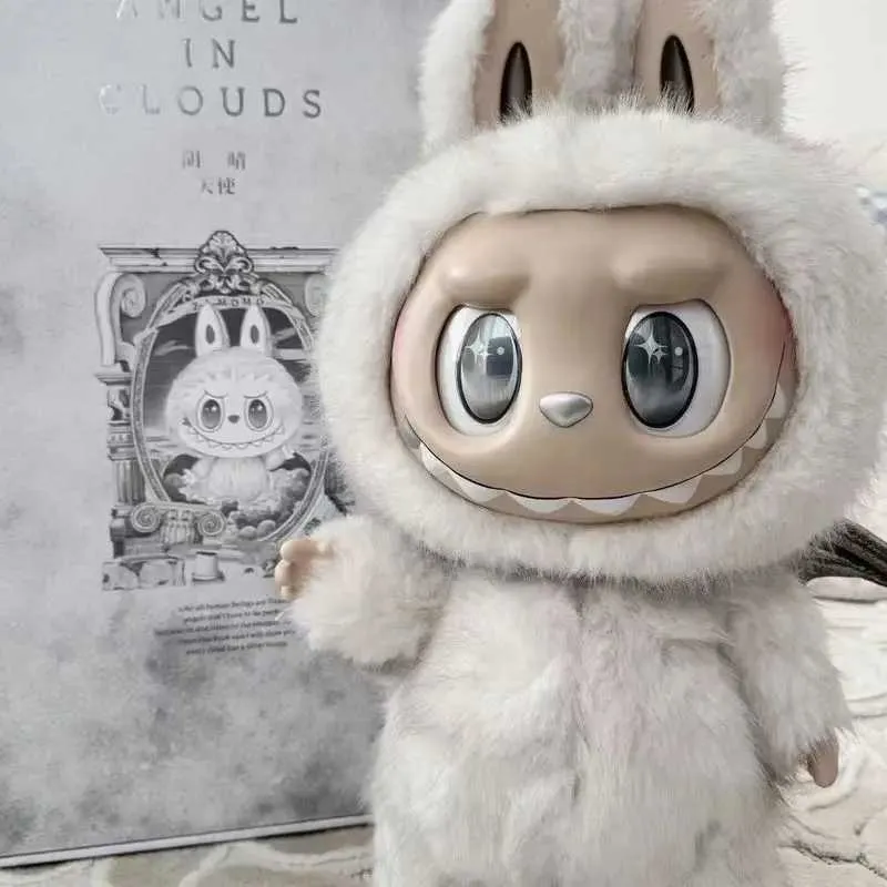 Plush Dolls New Labubu Zimomo 2 Monster Cloud Angel Large Vinyl Base ...
