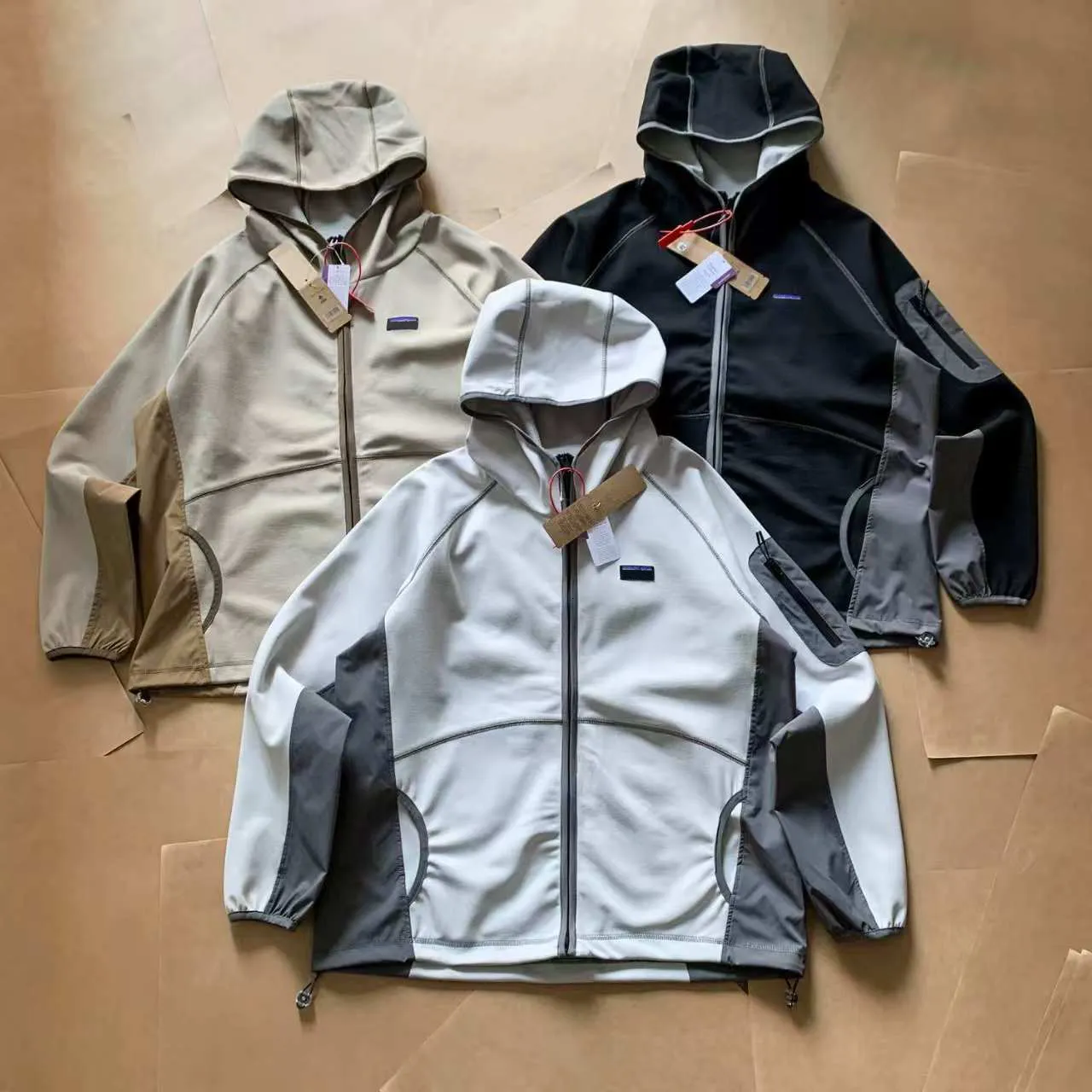 Designer Unisex Outdoor Hooded Jacket Casual Windbreaker, Windproof ...