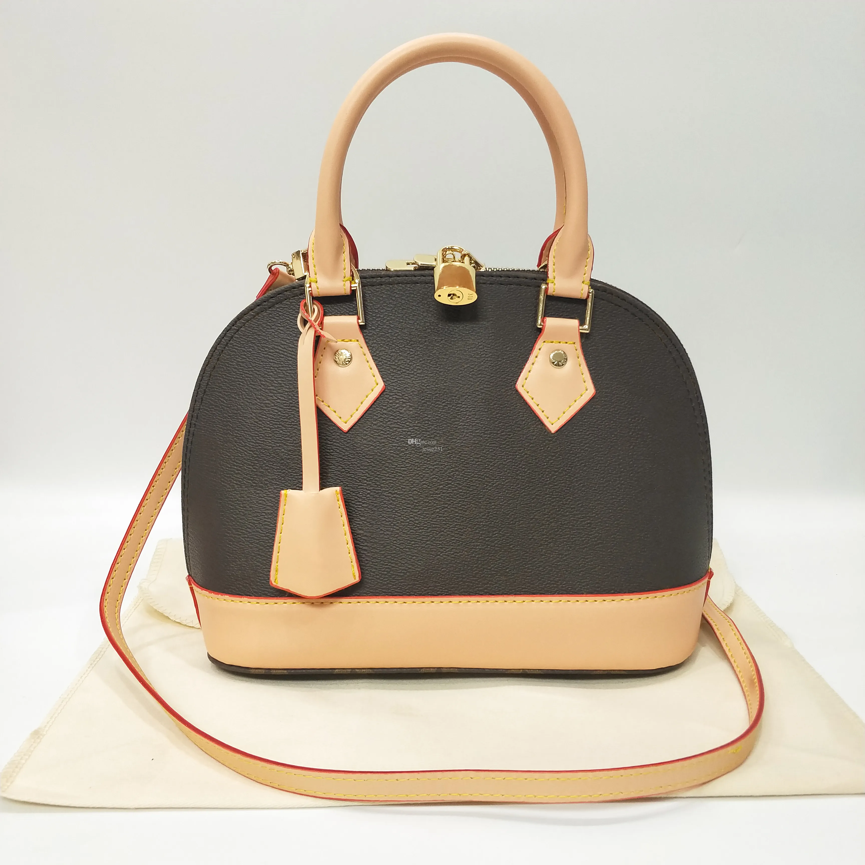 Top Designer Bags Brown Grid BB Shell Crossbody Shoulder Handbags ...