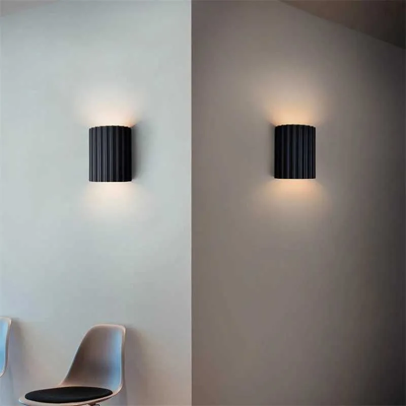 Nordic Modern Resin Wall Lamp, Indoor Bedroom Lamp, Home Background ...