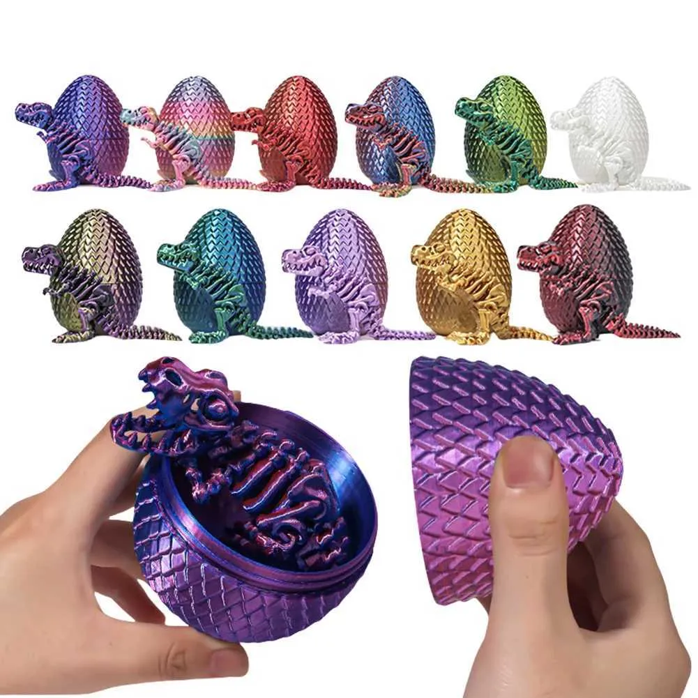 Rannosaurus Rex 3D Printing Dinosaur Egg Toy Mobile Joint Decoration ...