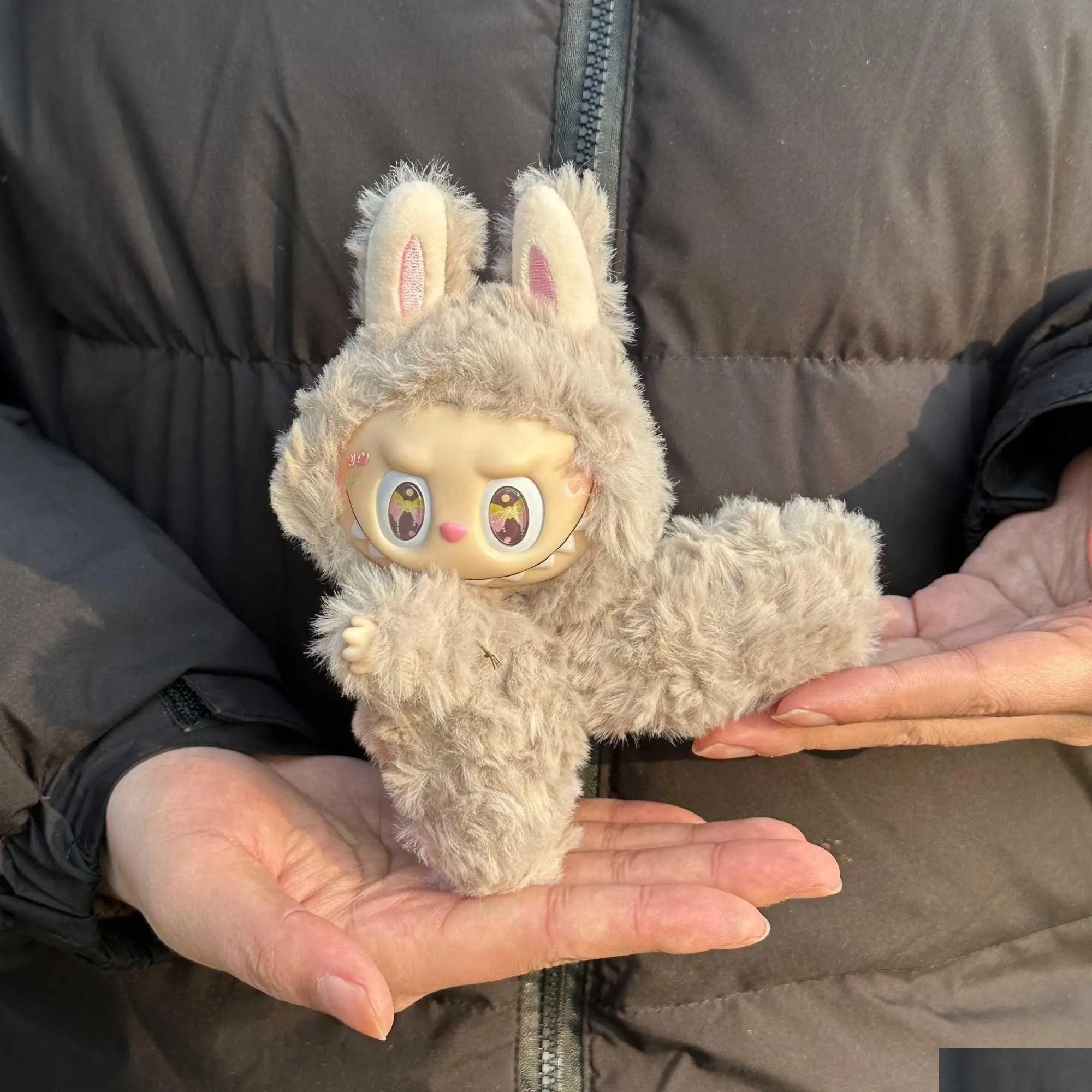 Labubu Series Stuffed Salacious Crumb Stuffed Animal DIY Vinyl Pendant ...