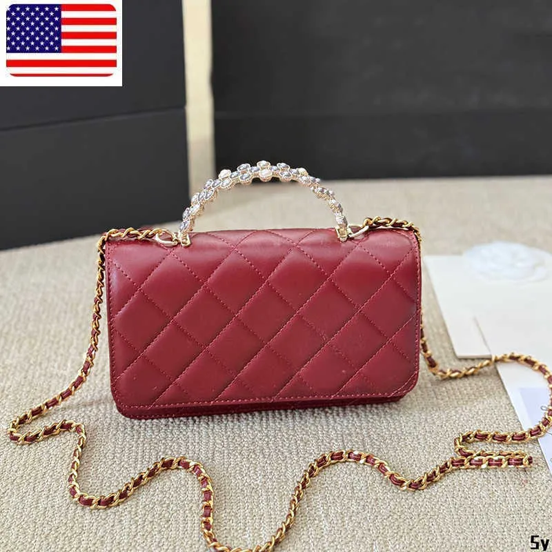 Designer Leather Pearl Shoulder Bag With Pearl Handle, Clamshell Design ...