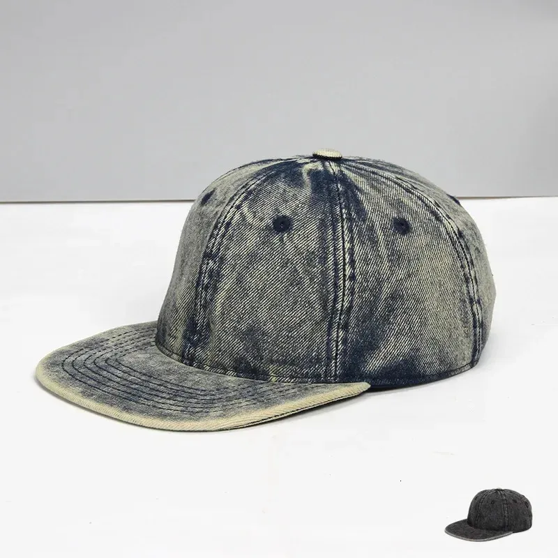 Camouflage Denim Acid Wash Jeans With 6 Panels Extra Large Baseball Cap ...