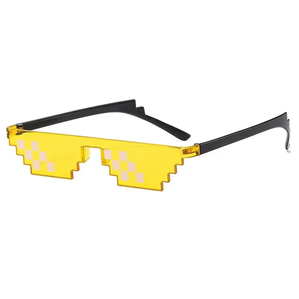 Wholesale Square Mosaic Pixel Sunglasses 2025 New Anime Design, Funny ...