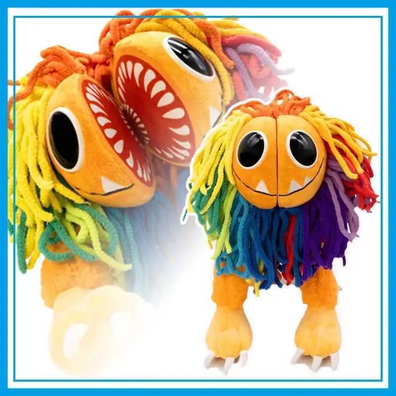Yarnaby Plush: Lion Plush Doll Colorful Nightmare Critters Animal ...