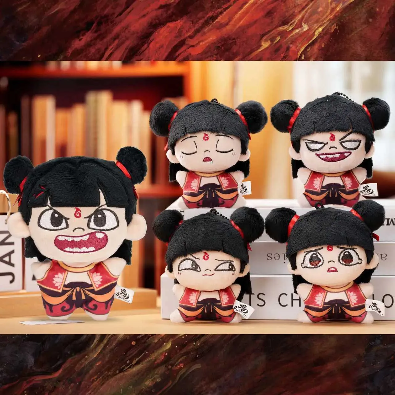 Nezha 2 Devil Nezawa Aobing Master Hanako Kun Mokke Plush Keychain ...