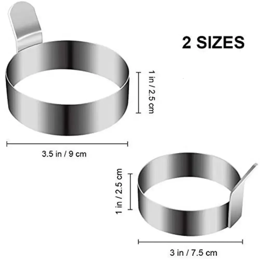 Stainless Steel Omelette Egg Pancake Shaper Cutting Tools Mold Frying ...