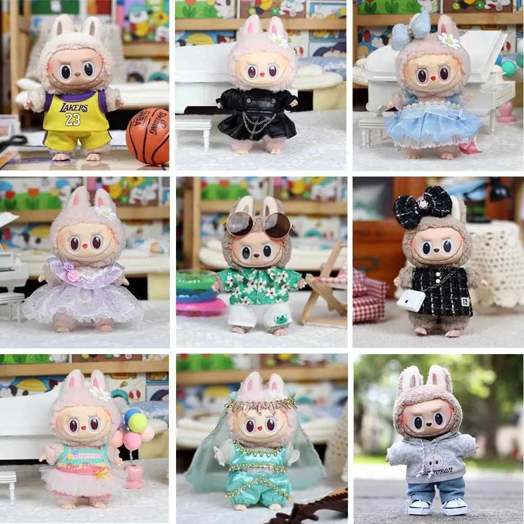 Labubu V1 Clothes Labubu V2 Vêtements Labubu Macaron Doll Accessoires ...