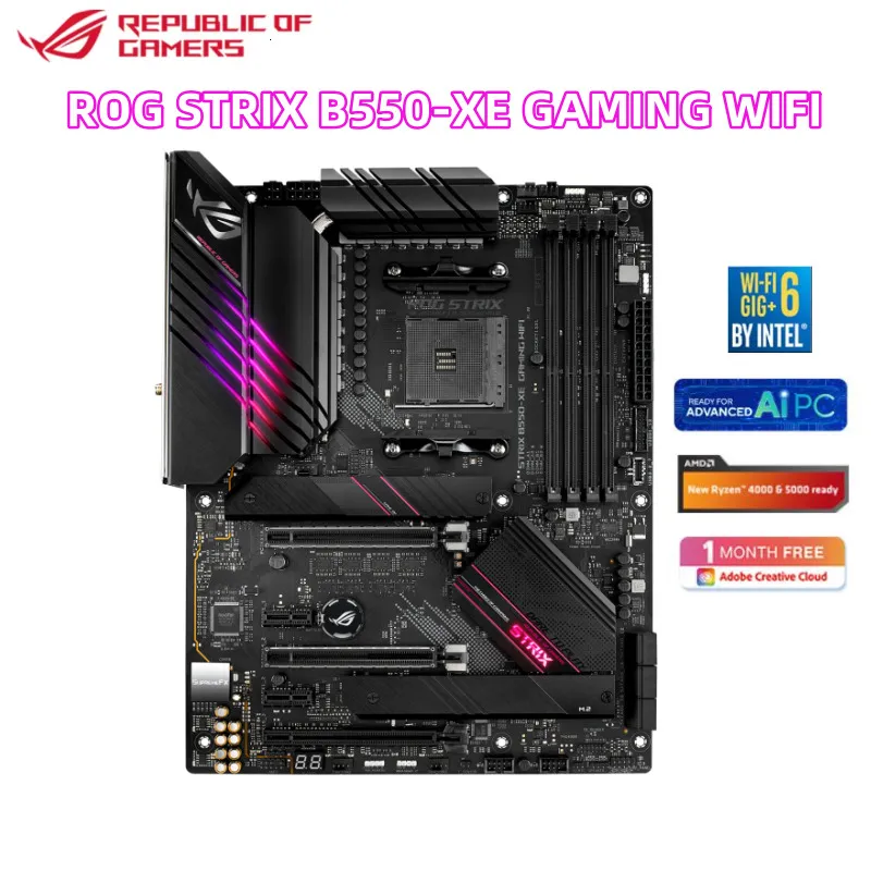 ROG STRIX B550 XE GAMING WIFI Best Z690 Ddr4 Motherboard DDR4 128GB AM4 AMD B55 ATX With 5800X3D ...