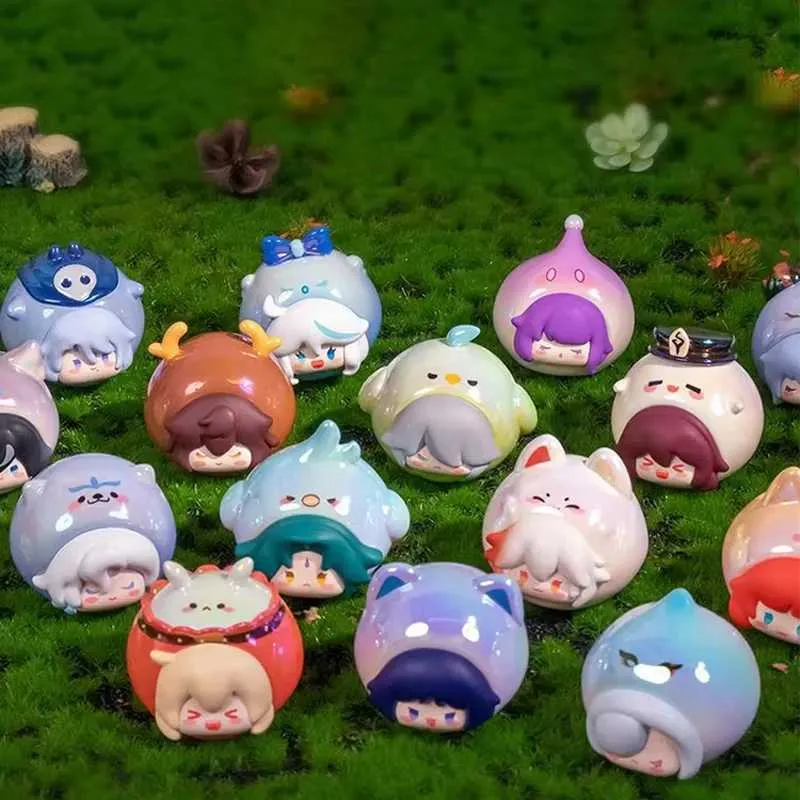 Genshin Impact Blind Box Furina Mini AnimeフィギュアゲームサプライズボックスQバージョン ...