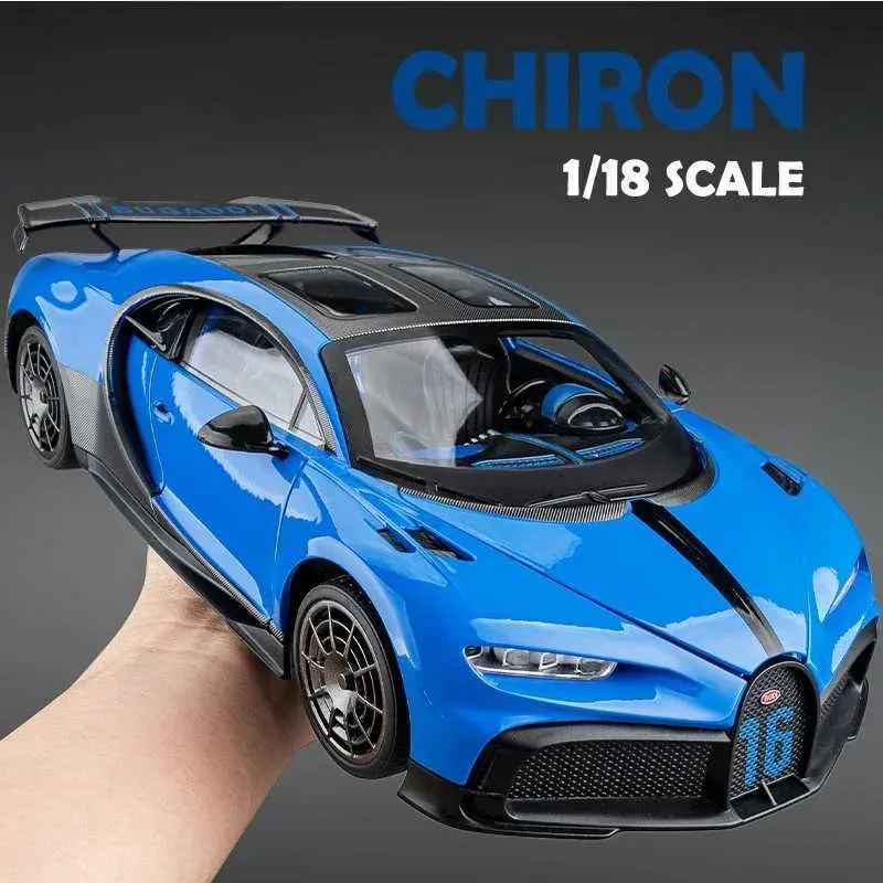 Bugatti Chiron Supercar Model 1:18 Scale, Foldable, Sound Effects, Die ...