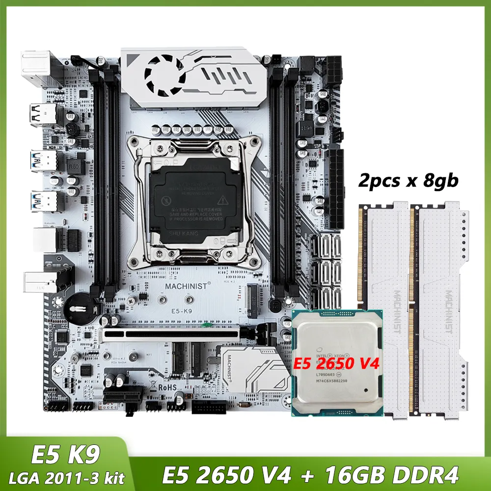 MACHINIST X99 E5 2650 V2 Motherboard Kit With LGA 2011 3 Xeon E5 2650 V4 CPU, 16GB DDR4 RAM ...