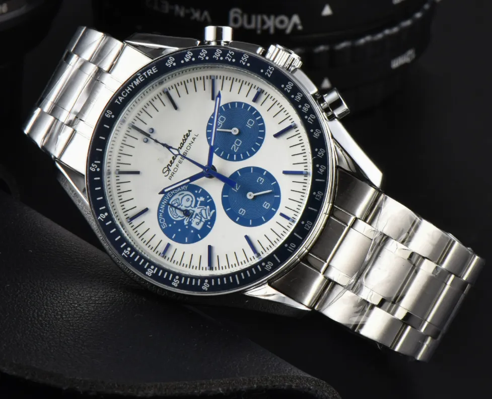 50th Speed Master Space Wrist For Mens Watches All Dial Work 1863 ...