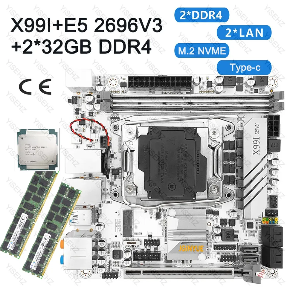 X99 Itx Server X99 Motherboard Set With E5 Processor, LGA 2011 3 ...