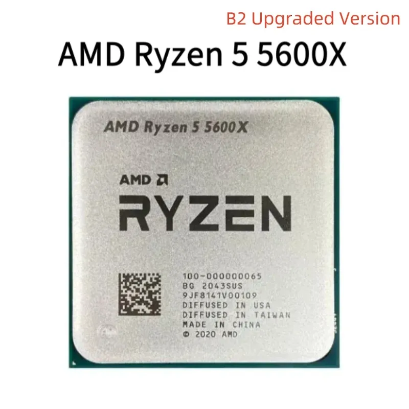 Ryzen 5600x Cpu B2 Desktop Processors 3.7GHz, 6 Cores, 12 Threads, DDR4/AM4 CPU Chip Tray 100 ...