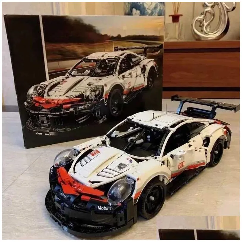 Electric New Bright Rc Corvette 911RSR Technic 42096 Building Block ...