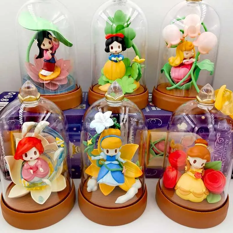 Handmade Miniso Glass Flower Shadow Blind Box Trendy Miffy Night Light ...