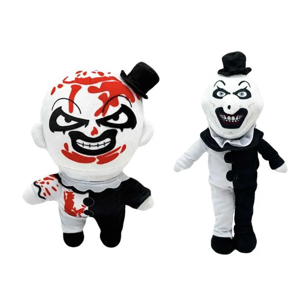 Terrifier 3 Mugman Plush Soft Stuffed Dolls Jokers Cartoon Clown ...