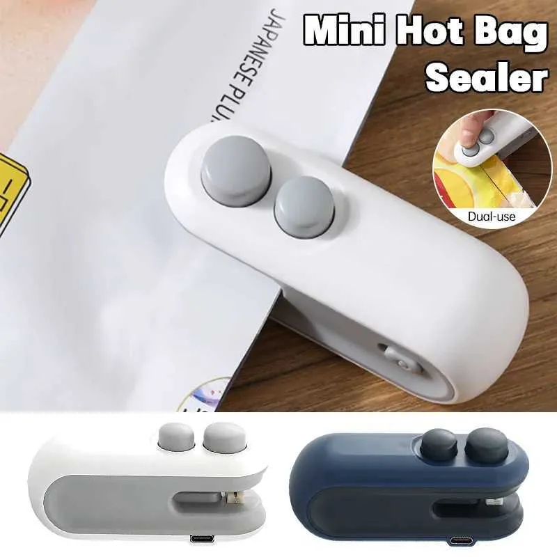 2 In 1 Electric Vacuum Food Sealer And Heat Bag Portable Mini Sealing ...