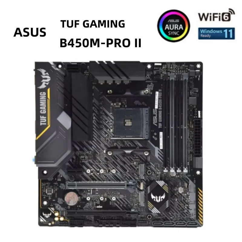 TUF GAMING B450M PRO II DDR4 B550 Motherboard Wifi 4400MHz, 128G, M.2 ...