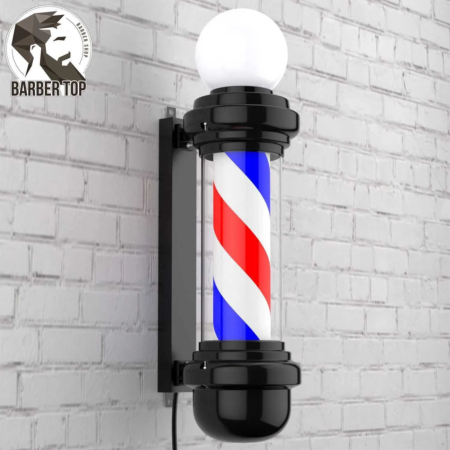 X250225 Barber Pole Light LED Rotating Cylinder... From Muyang_li1, $30 ...