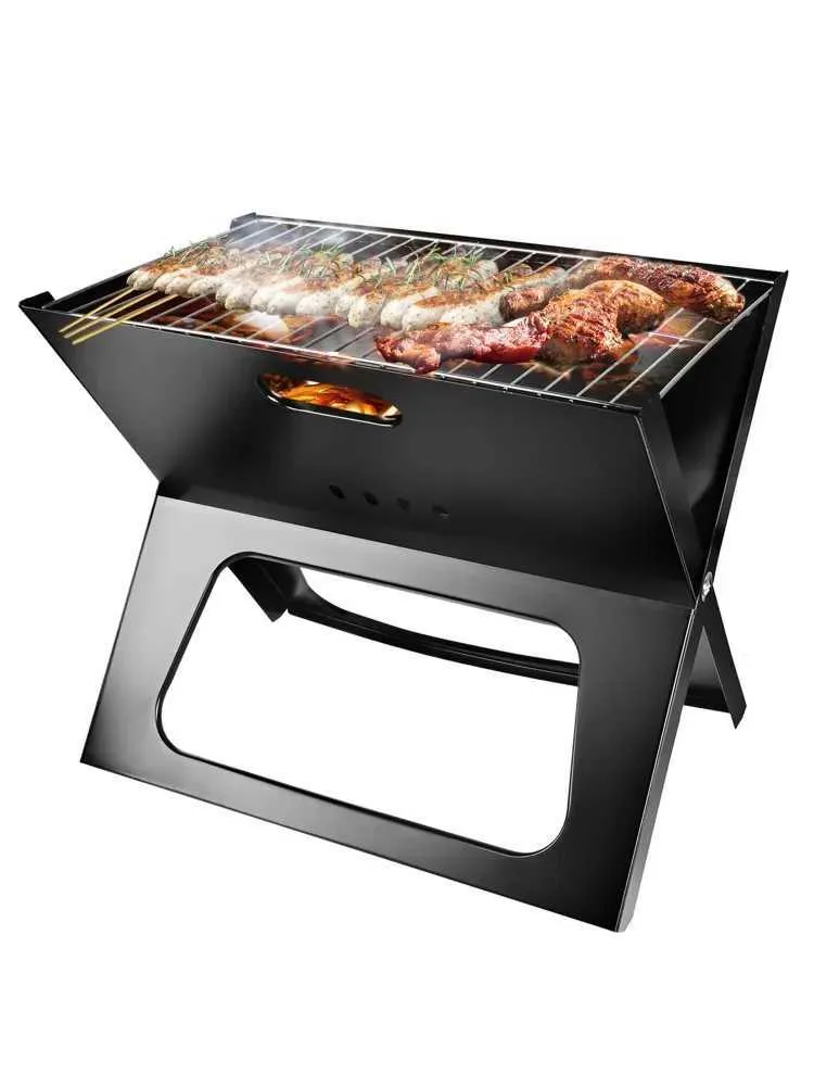 Foldable Charcoal BBQ Flame And Grill Rack For Outdoor Travel And ...