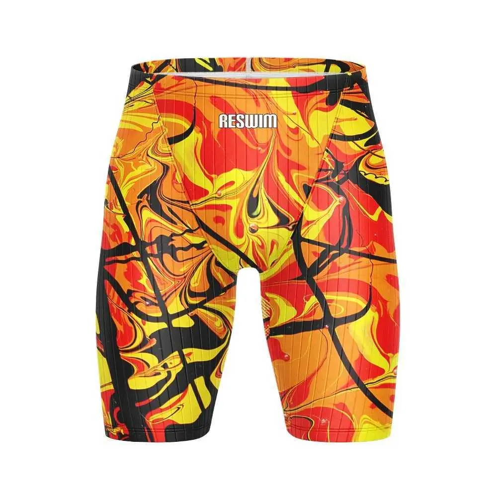 2025 Men's Swim Jammer Trunks: Athletic Training Swimming Shorts ...