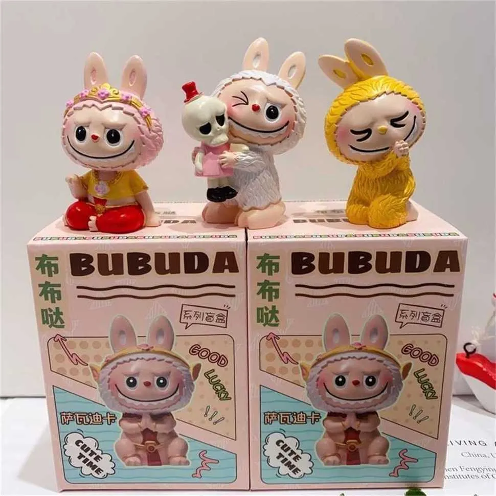 Collectible Labubu Flocked Blind Box - Adorable Cartoon Doll, High ...