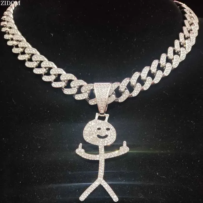 Mens Hip Hop Stainless Steel Pendant Necklace 5cm X 3.1cm Alloy Bling ...