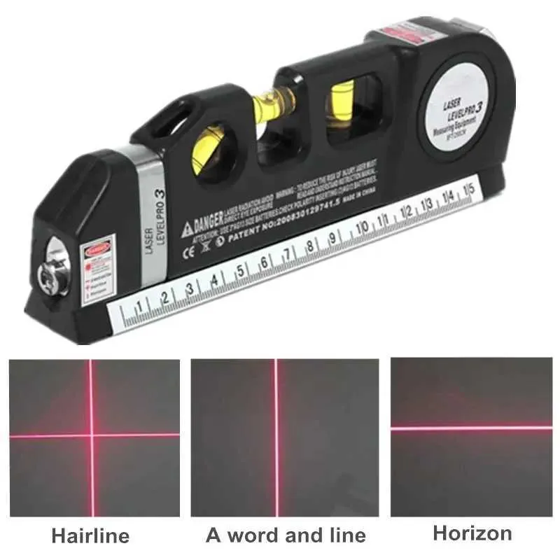 Laser Level With 8FT Horizon & Vertical Measure Standard & Metric ...