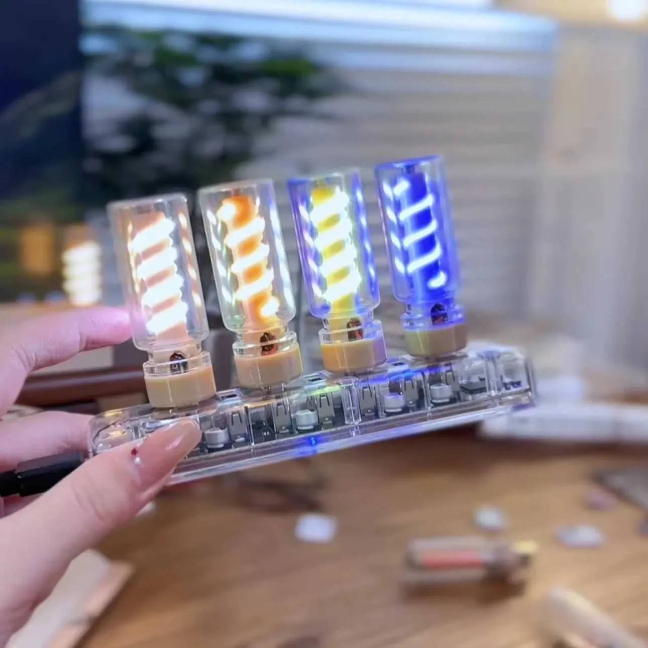 Usb Light Bulbs, Led Light Bulbs Spiral Filament LED Camping Light ...