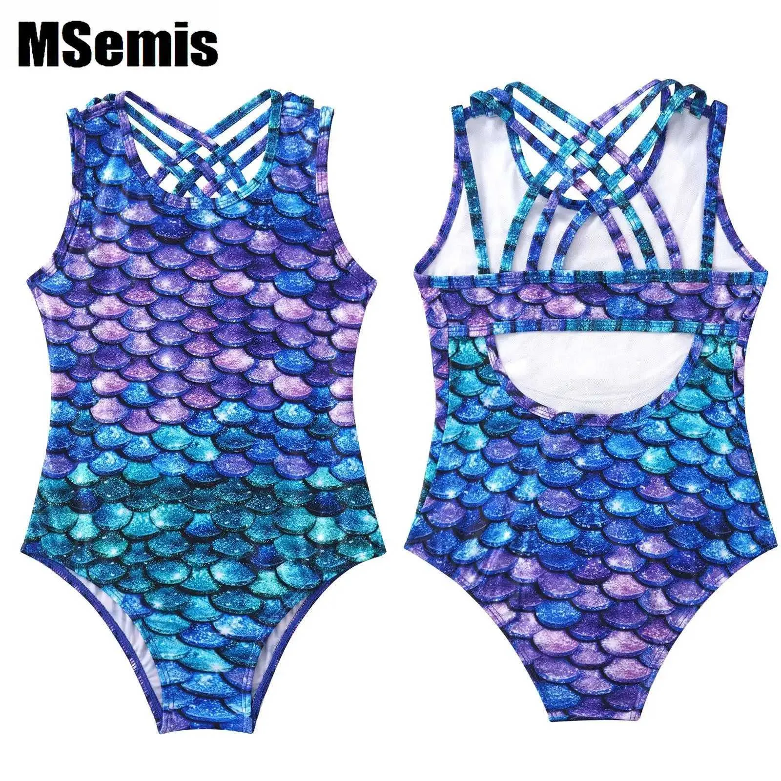 CHIldrens Swimwear Girls Shoulder Straps Cross... From Yushun_north1 ...