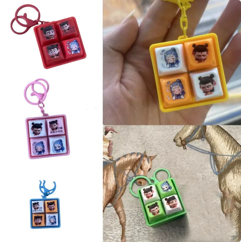 Nezha2 Picture Frame Keychain Cute Anime Lanyard With Luminous Sound ...