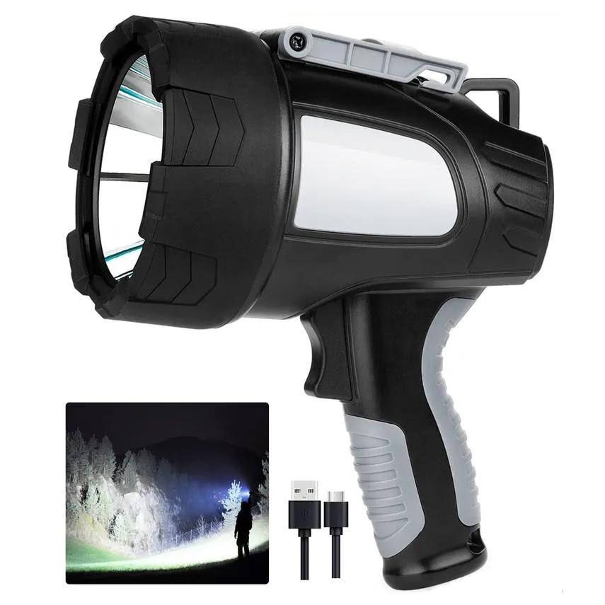 Rechargeable Outdoor Led Torches With 1000 Lumens, Cob Light, Foldable ...