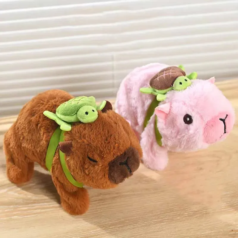 Interactive Electric Plush Capybara Unicorn Soft Toy Walking, Barking ...