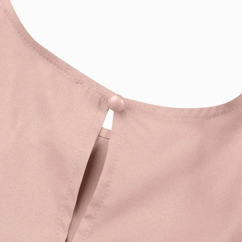 New Elegant Simple Lace Dress Long Sleeve Solid Color Sundress Robe 871 ...