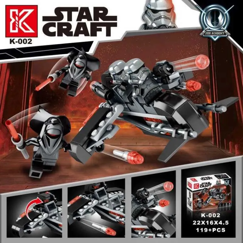 Droid Space Wars Alien Robot Gunship Compatible Fighter Building Blocks ...