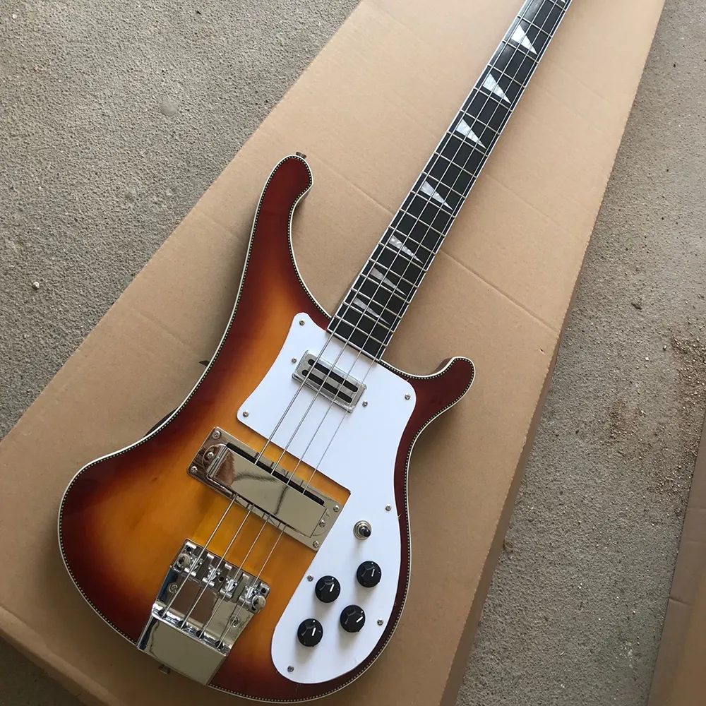 Bass Guitar 4 Strings, Four String Guitar Tobacco Sunburst Electric ...