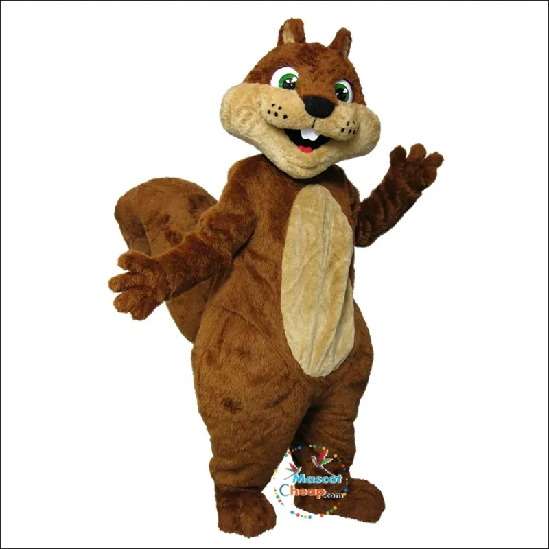 2025 Cute Happy Squirrel Mascot Costume Halloween Christmas Fancy Party ...