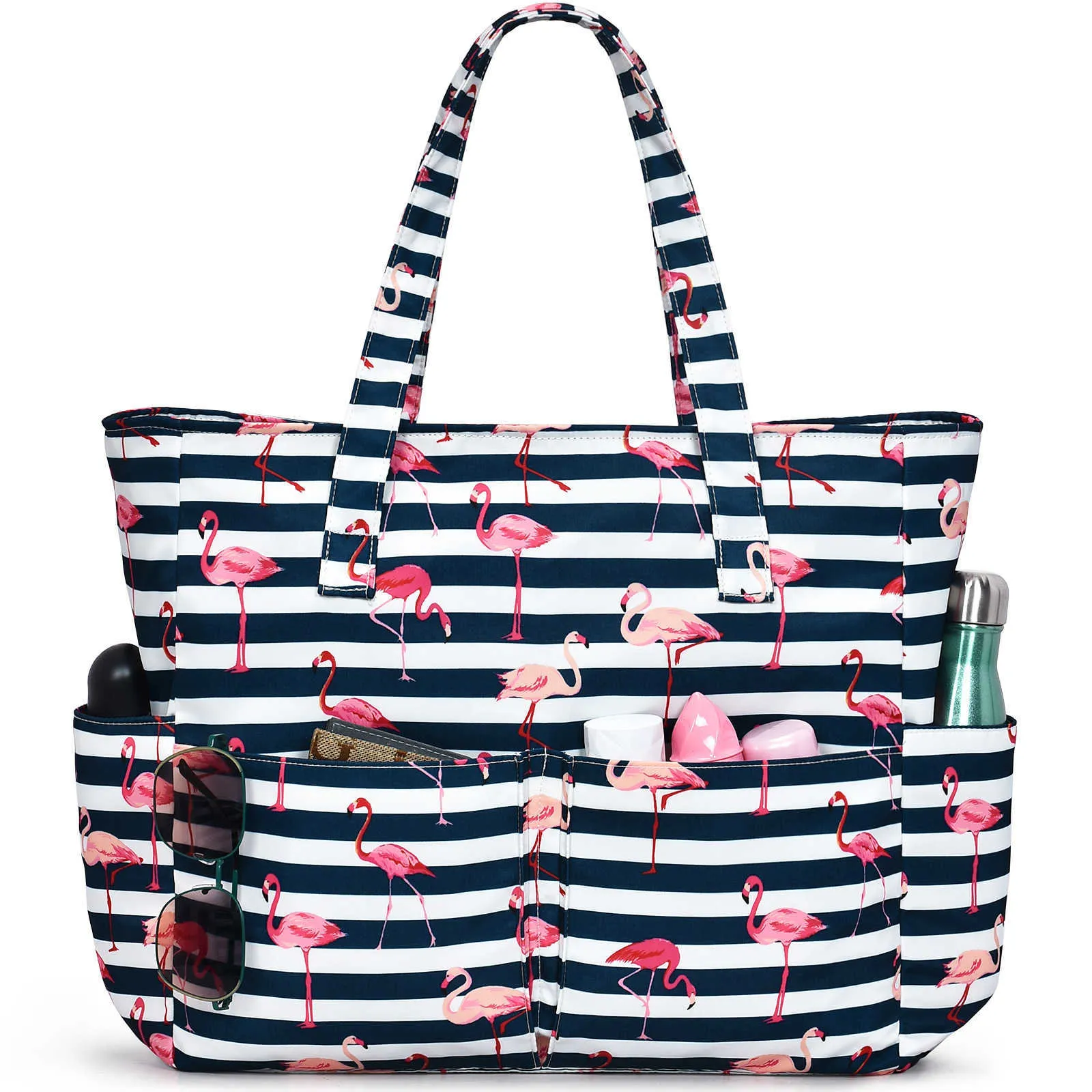 Waterproof Beach Bags: Large Capacity Polyester Beach Tote, Super ...