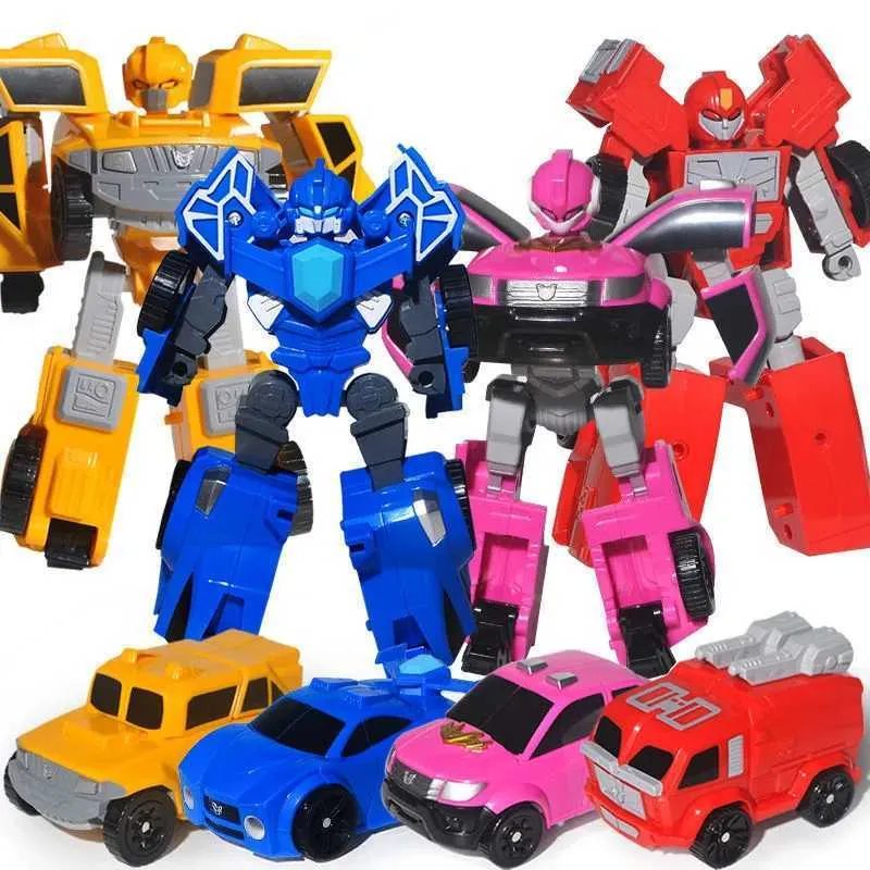 Mini Force Transformation Robot Toys Set - Anime Action Figures ...