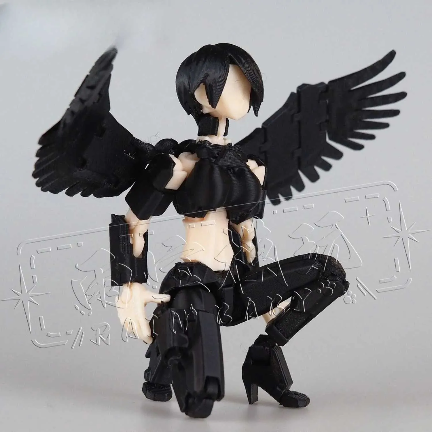 Manikin Heads Anime Manga Female Two Heads 3D Printed Mannequin, Multi ...