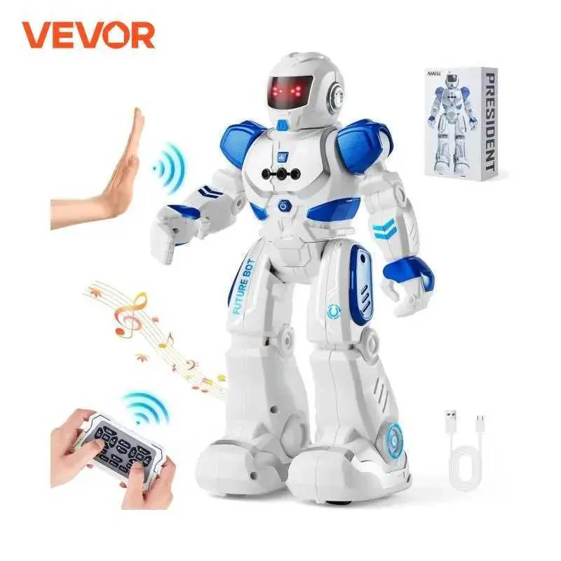 VEVOR RC Robot Mini Force Toys Walking, Singing, Dancing With Gesture ...