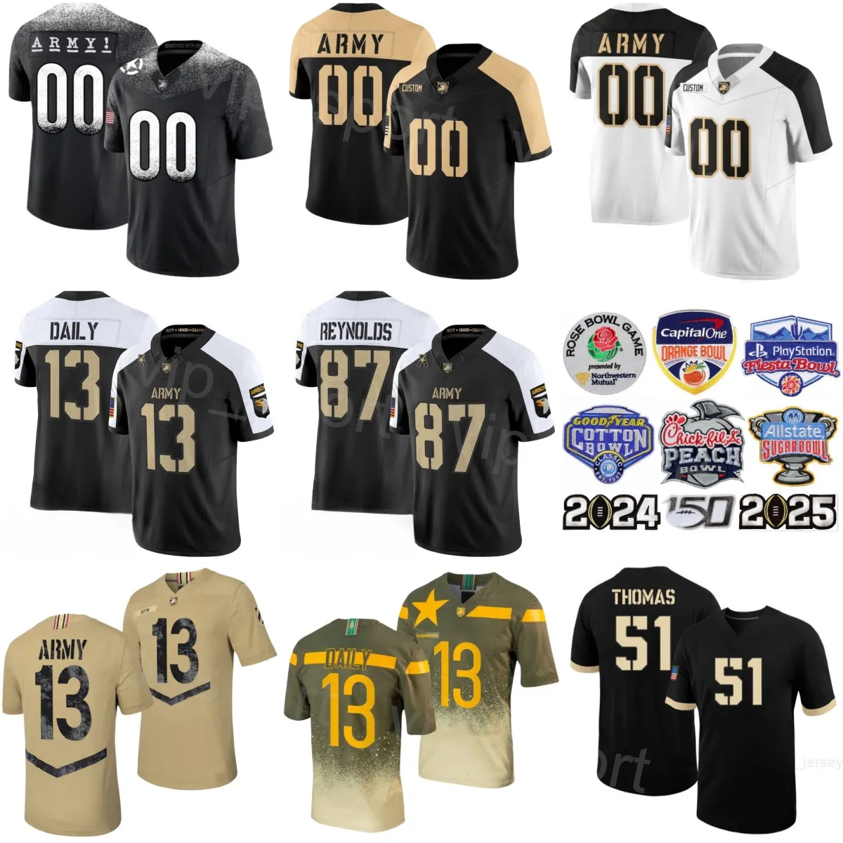 2025 College Army Black Knights Ucf Football Uniforms With Bryson Daily ...