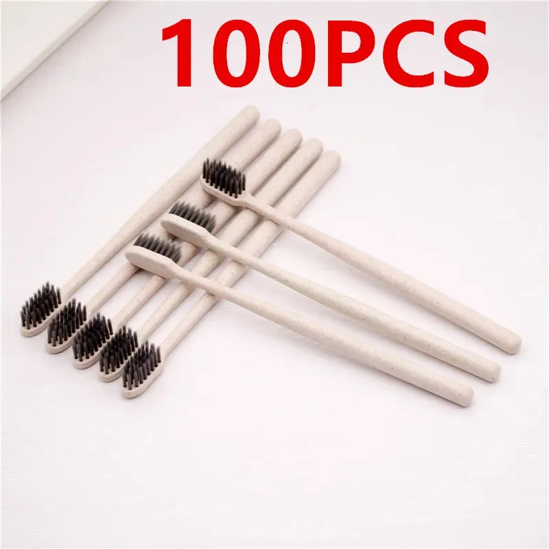 Individually Wrapped Disposable Toothbrushes Bulk Pack Manual Travel ...