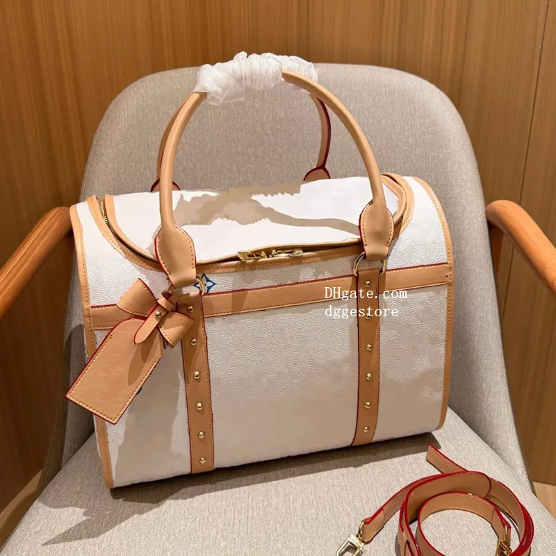 Designer Dog Carrier Luxury Leather Cat Carrier Handbag Airline ...