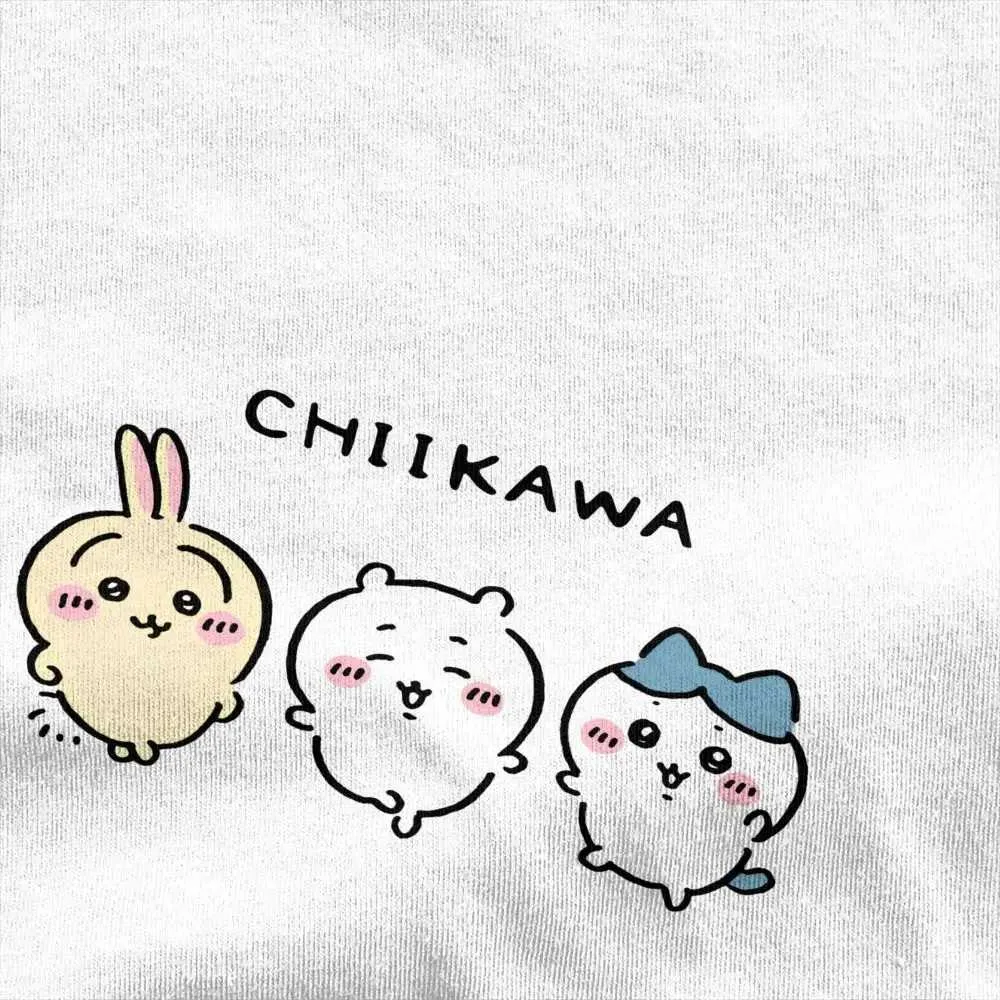 Cute Chiikawa T Shirt Beach Vintage Sport Style Thief Acetate Short ...