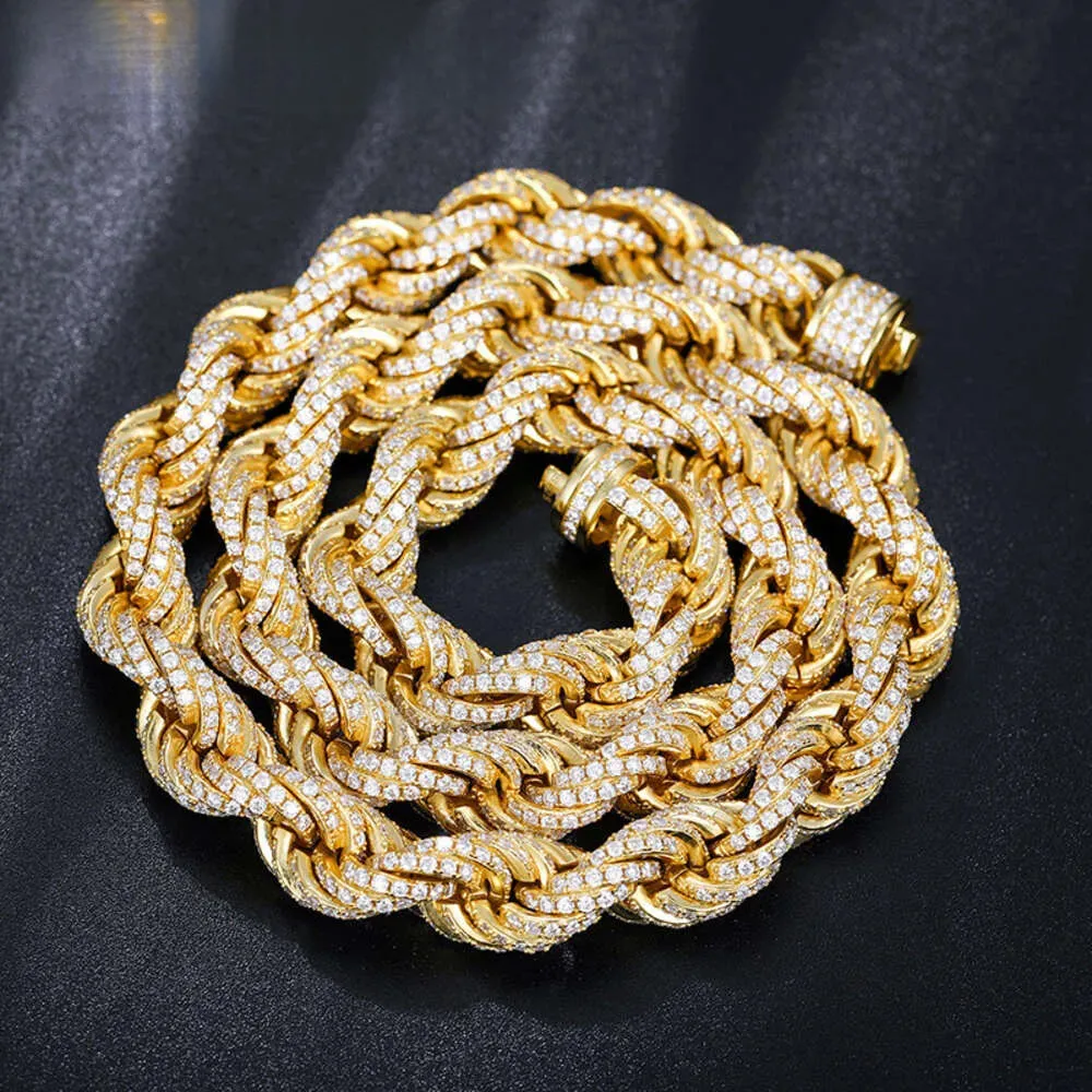 Dropshipping Pass Dia Tester Iced Out Moissanite Rope Chain Lab ...